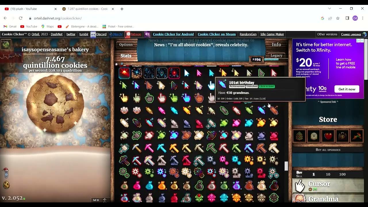 how to unlock debug mode in cookie clicker - YouTube