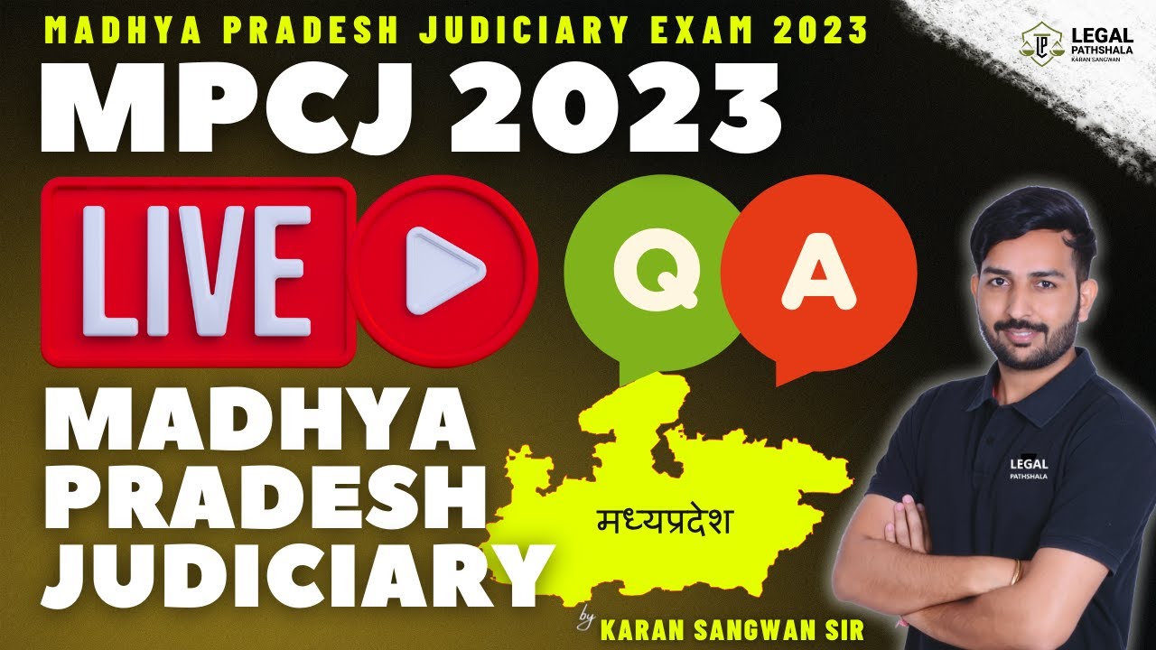 MP Judiciary 2023 Vacancy Out | MPCJ | Karan Sangwan | Legal Pathshala - YouTube