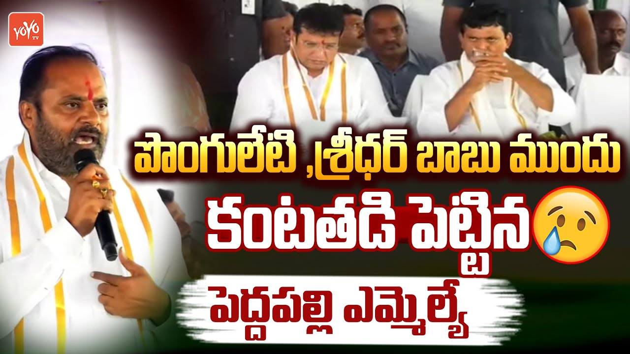 Peddapalli MLA Vijaya Ramana Rao Emotional Speech Before Minister ...