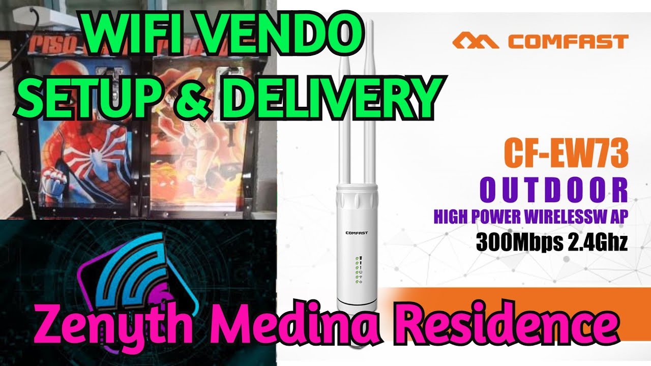 CF EW73 Wifi Vendo Setup and Delivery @ Zenyth Medina Residence - YouTube