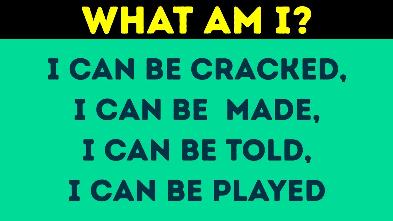 15 Hard Questions To Answer! Best Riddles To Warm Up Your Brain - YouTube
