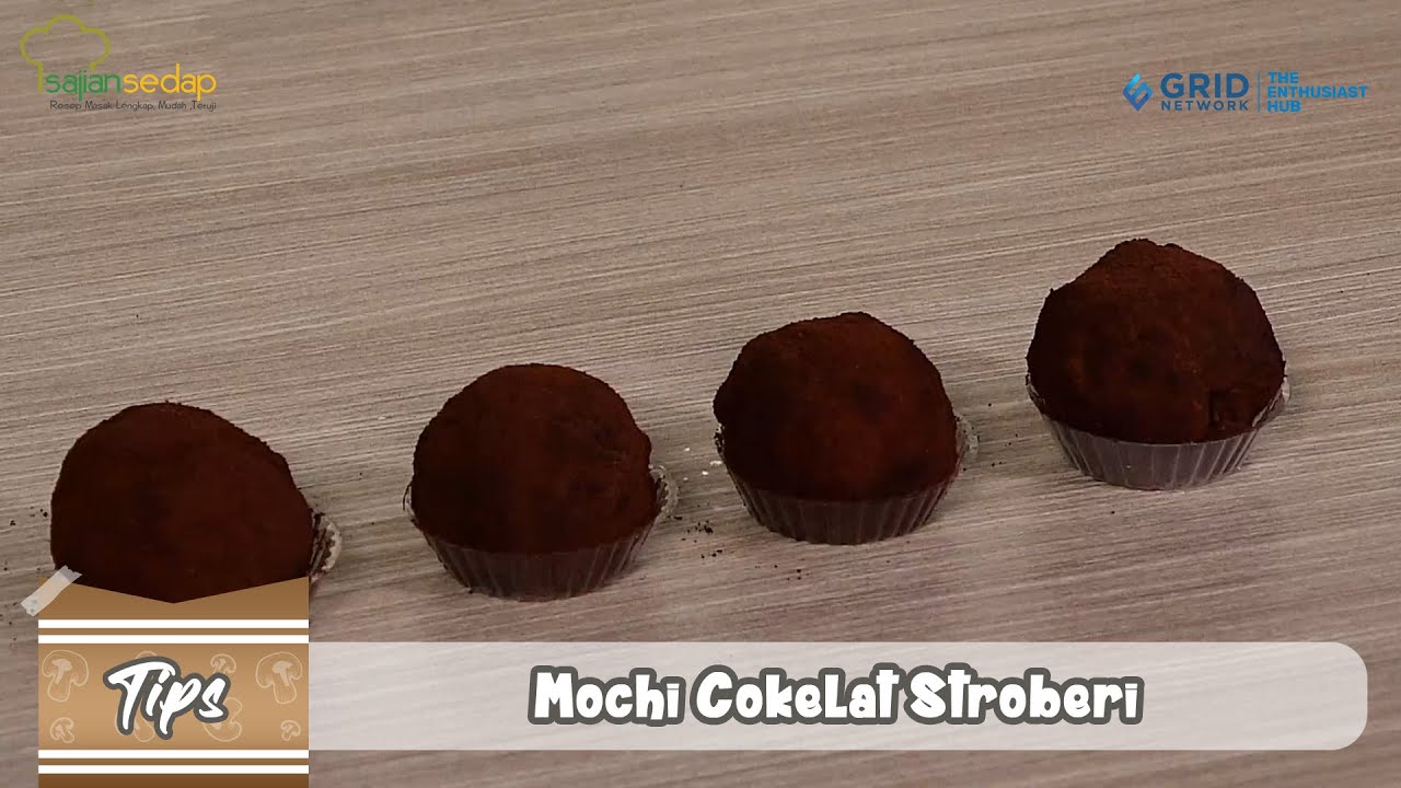 TIPS BIKIN MOCHI COKELAT STROBERI YANG KENYAL DAN LEMBUT - YouTube