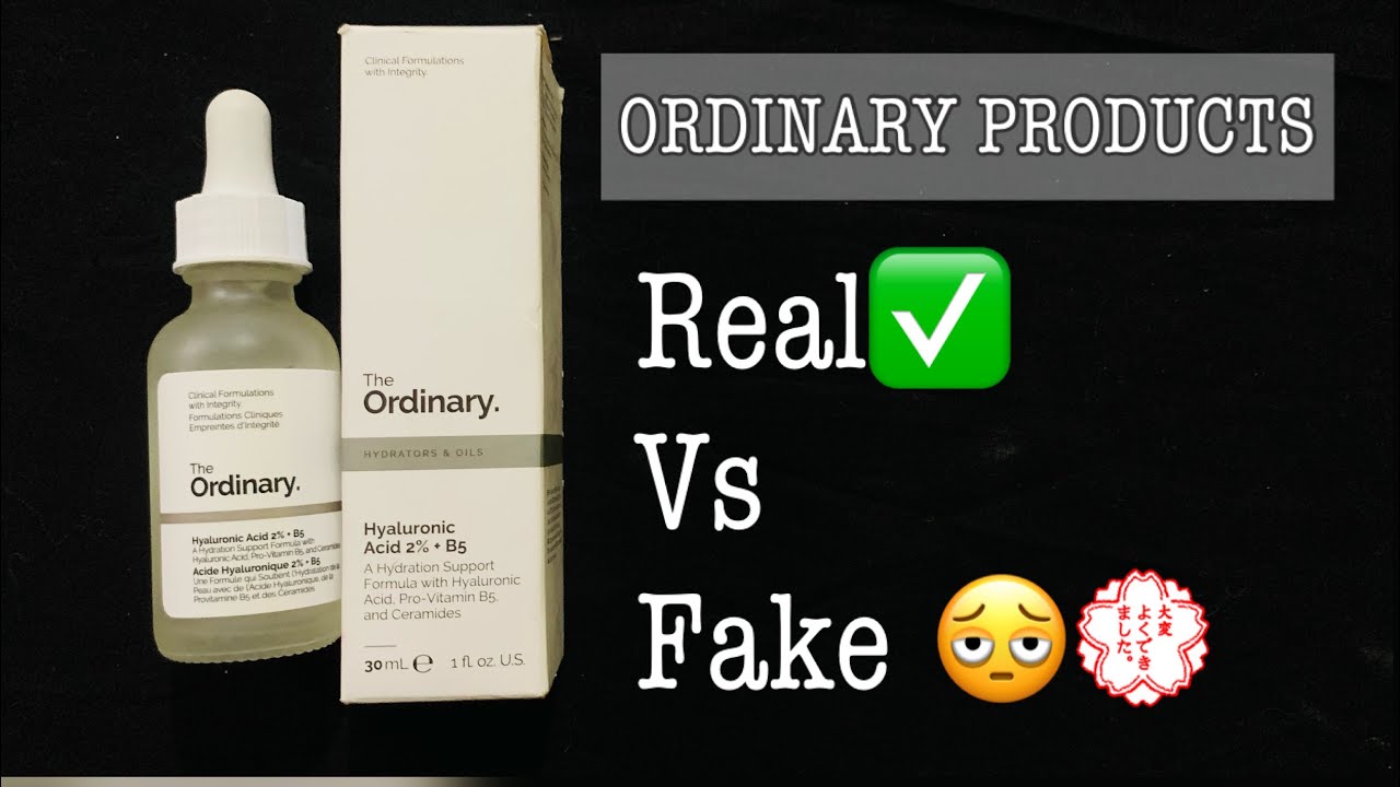 Real Vs Fake The Ordinary products Honest review|| How to identify ...