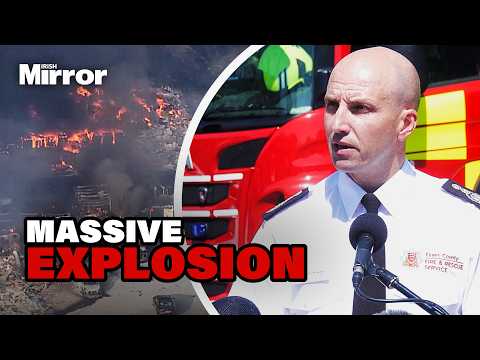 20 firefighters hospitalised after massive Essex explosion destroys three fire engines
