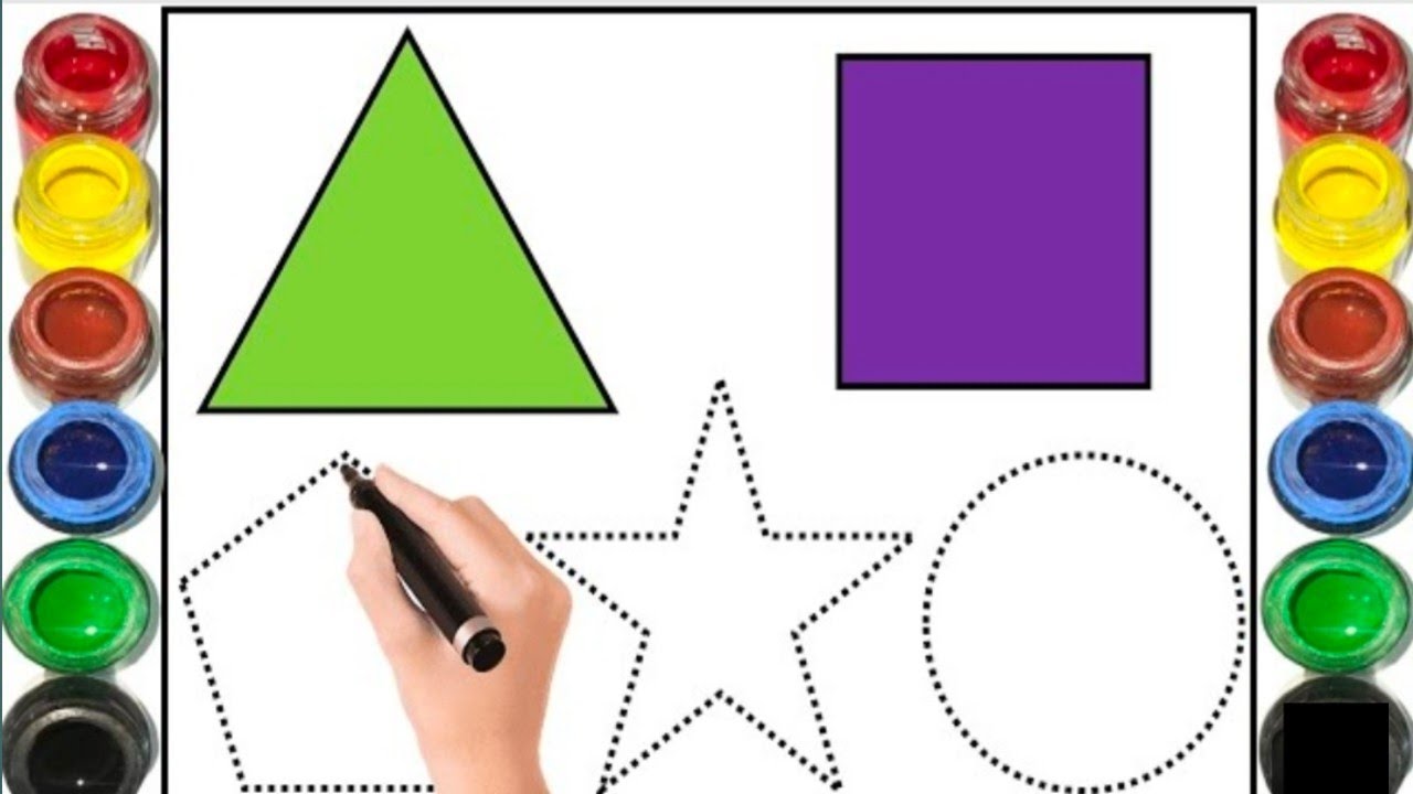 shapes,shapes and colors,shapes name,shapes for kids,shapes Drawing ...