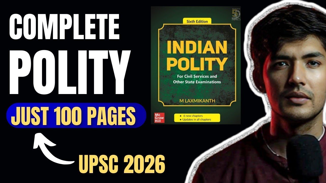COMPLETE POLITY IN 100 PAGES NOTES ONLY|| UPSC PRELIMS 2026 ...