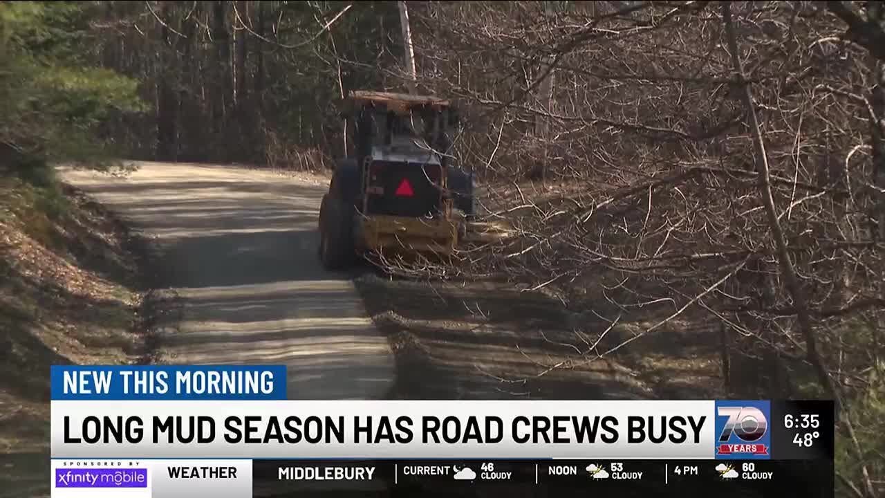 Vermont road crews navigate multiple mud seasons - YouTube