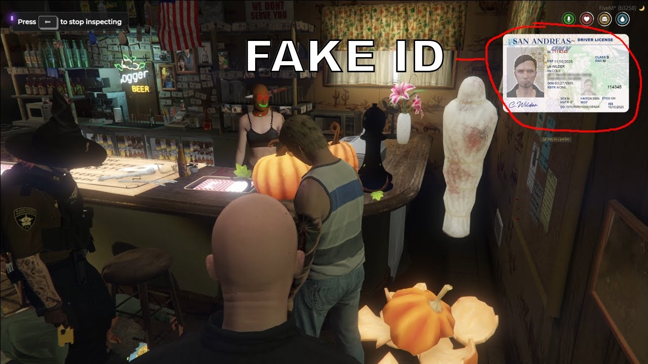 COLE USES FAKE ID TO GET INTO BAR! - GTA V Roleplay - YouTube
