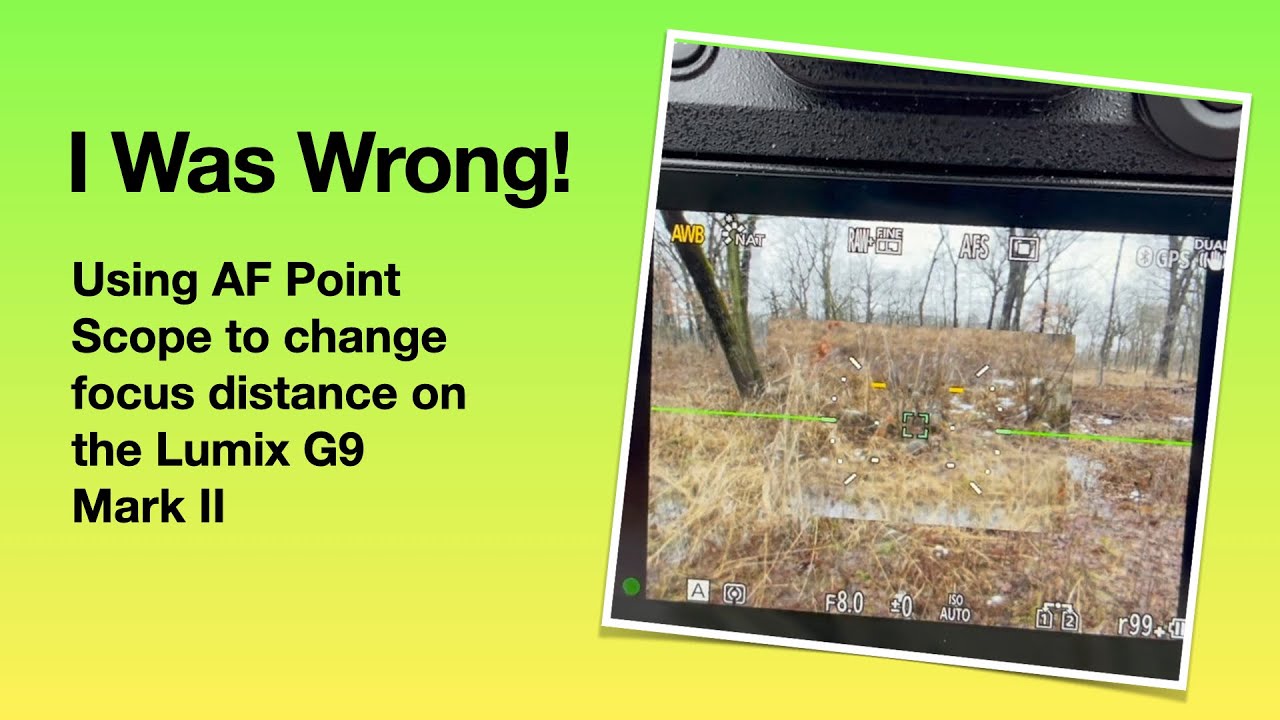 Using AF Point Scope with the Lumix G9II to Force AF to Focus Closer ...