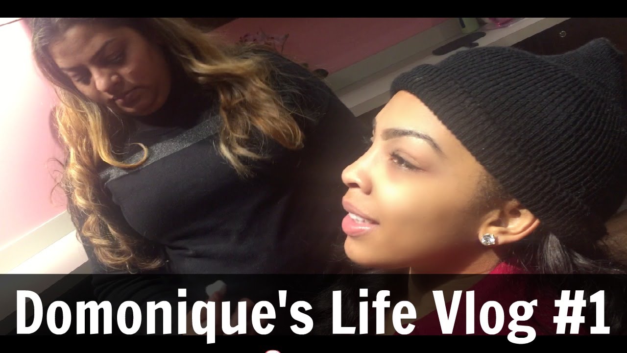 VLOG 1: Domonique's Life | First Time getting my mustache threaded ...