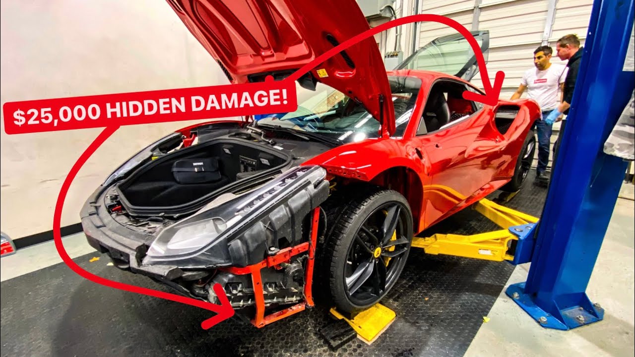 I FOUND $25,000 OF HIDDEN DAMAGE ON MY NEW FERRARI! *UNBELIEVABLE ...