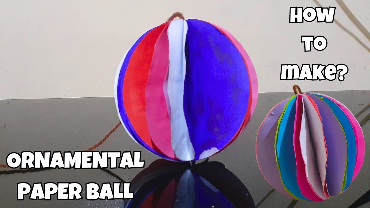 EASY DIY ORNAMENTAL PAPER BALL! - YouTube