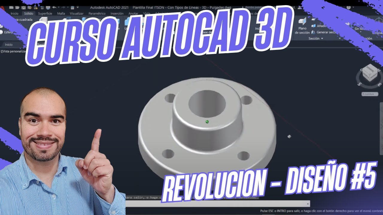 AutoCAD 3D - Diseño #5 - YouTube