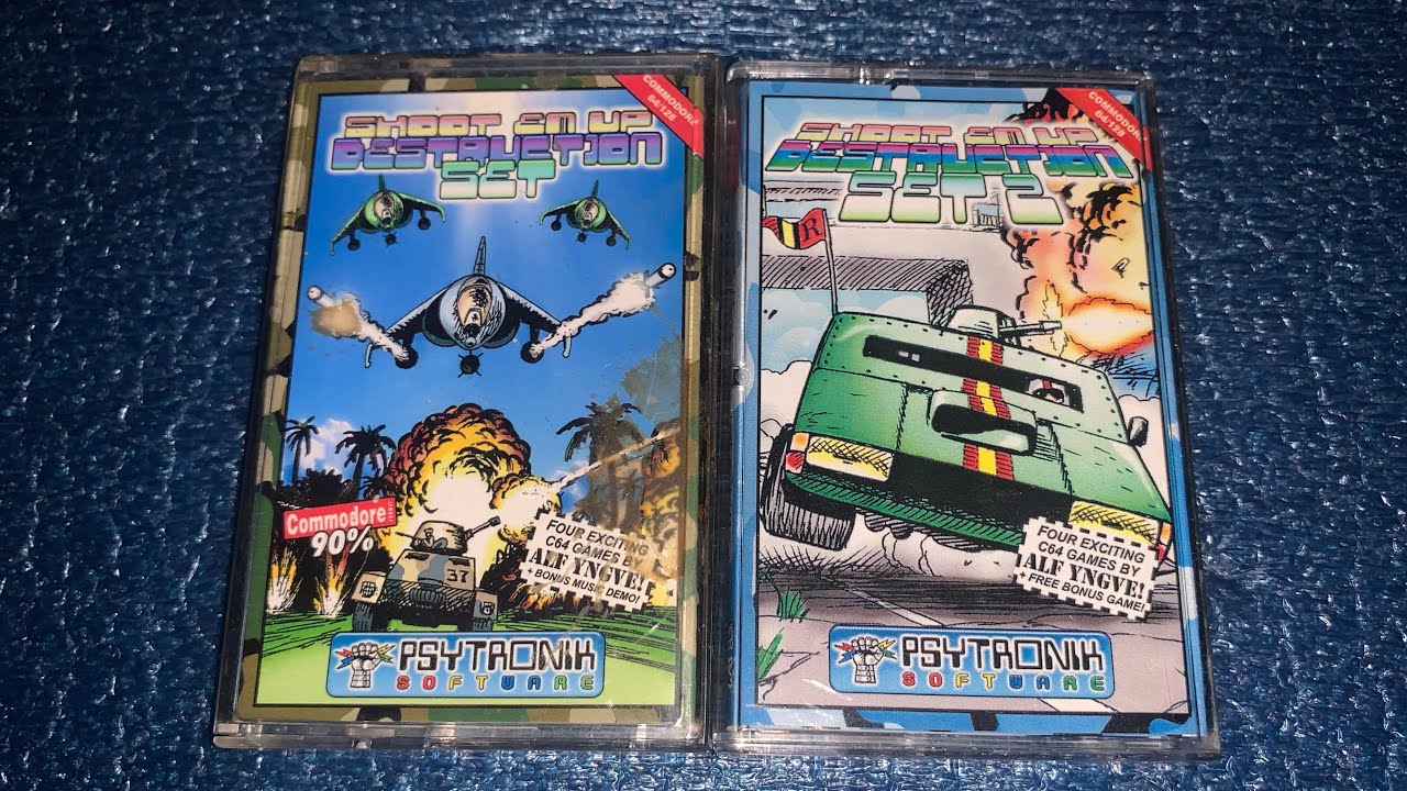 Commodore 64 Shoot Em Up Destruction Set 1 & 2 By Psytronik Software ...