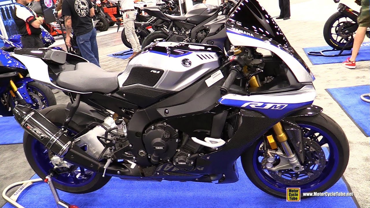 2019 Yamaha R1M - Walkaround - 2018 AIMExpo Las Vegas - YouTube