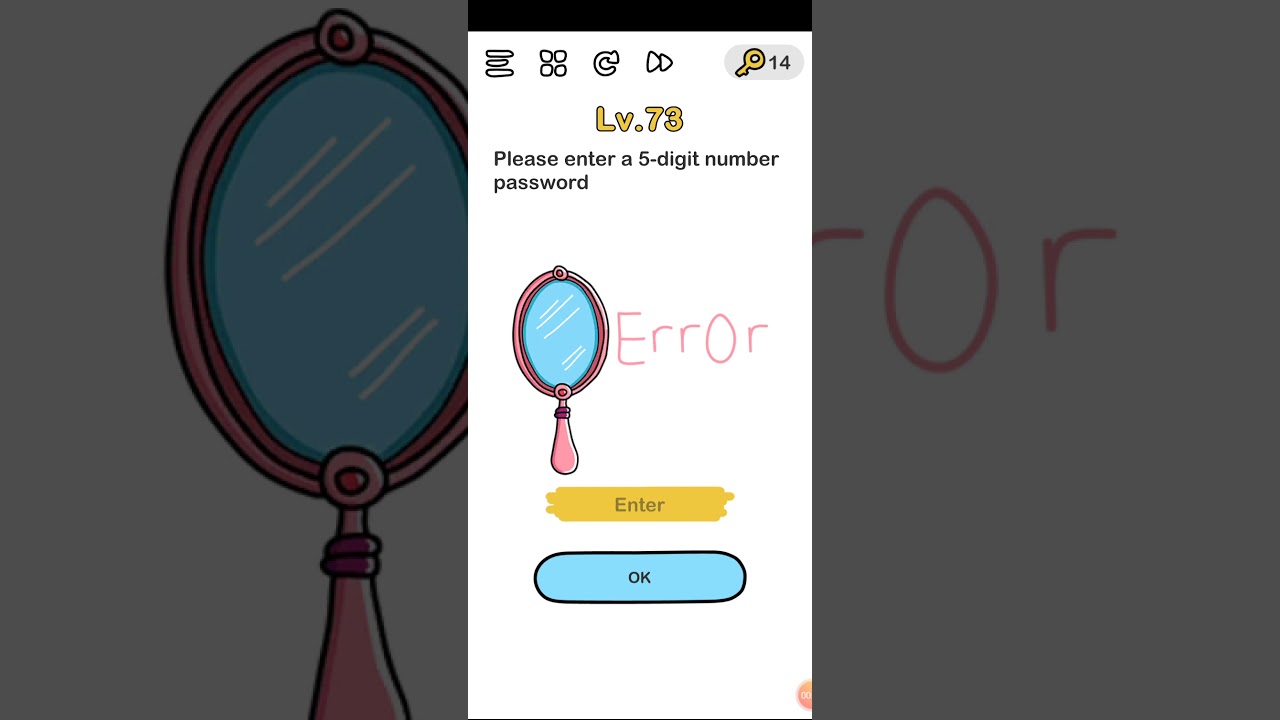 Brain out level 73 Please Enter a 5-digit number password walkthrough ...