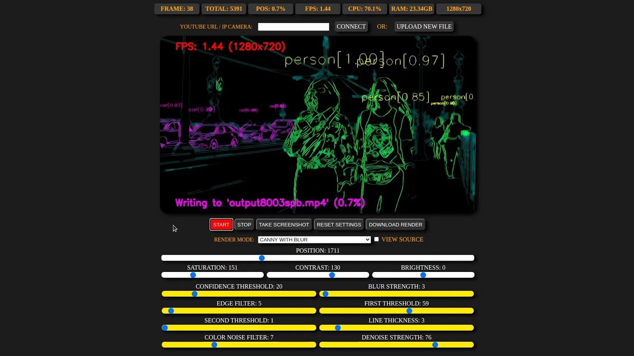 PyCameraServer demo #3 | Python Flask OpenCV Mask R-CNN - YouTube