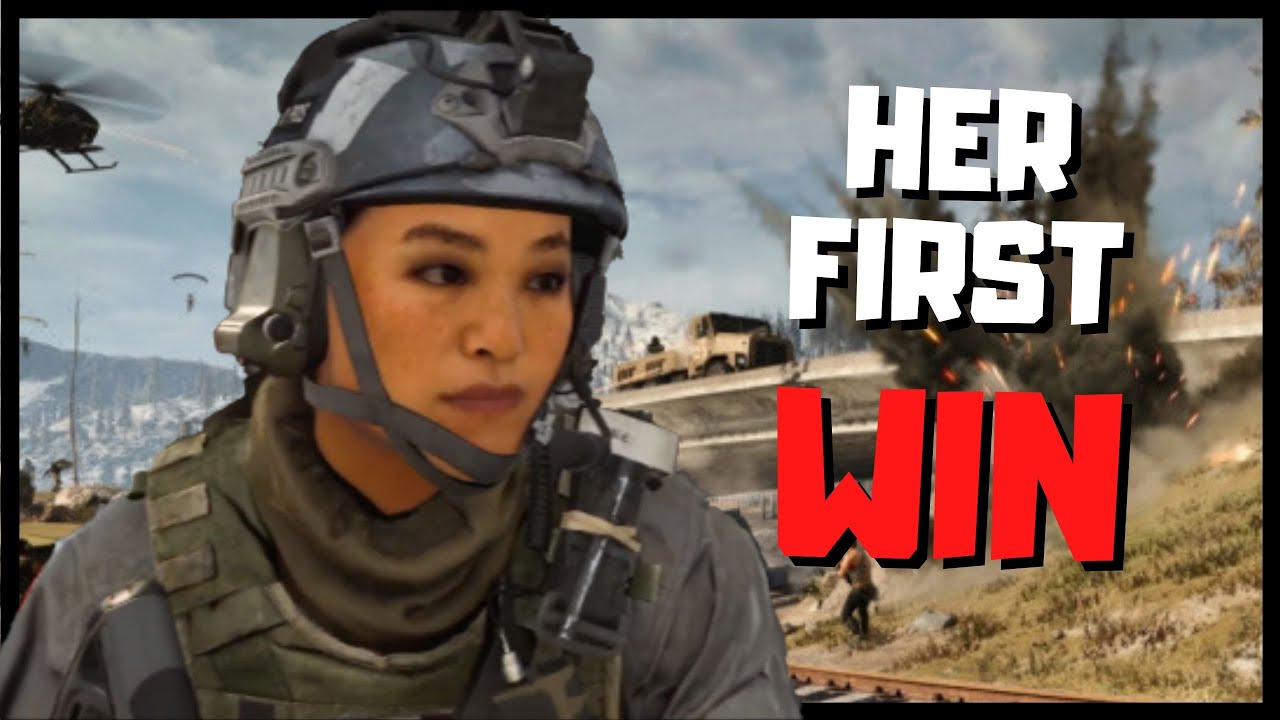 HER FIRST WARZONE WIN!!! (Modern Warfare Warzone) - YouTube