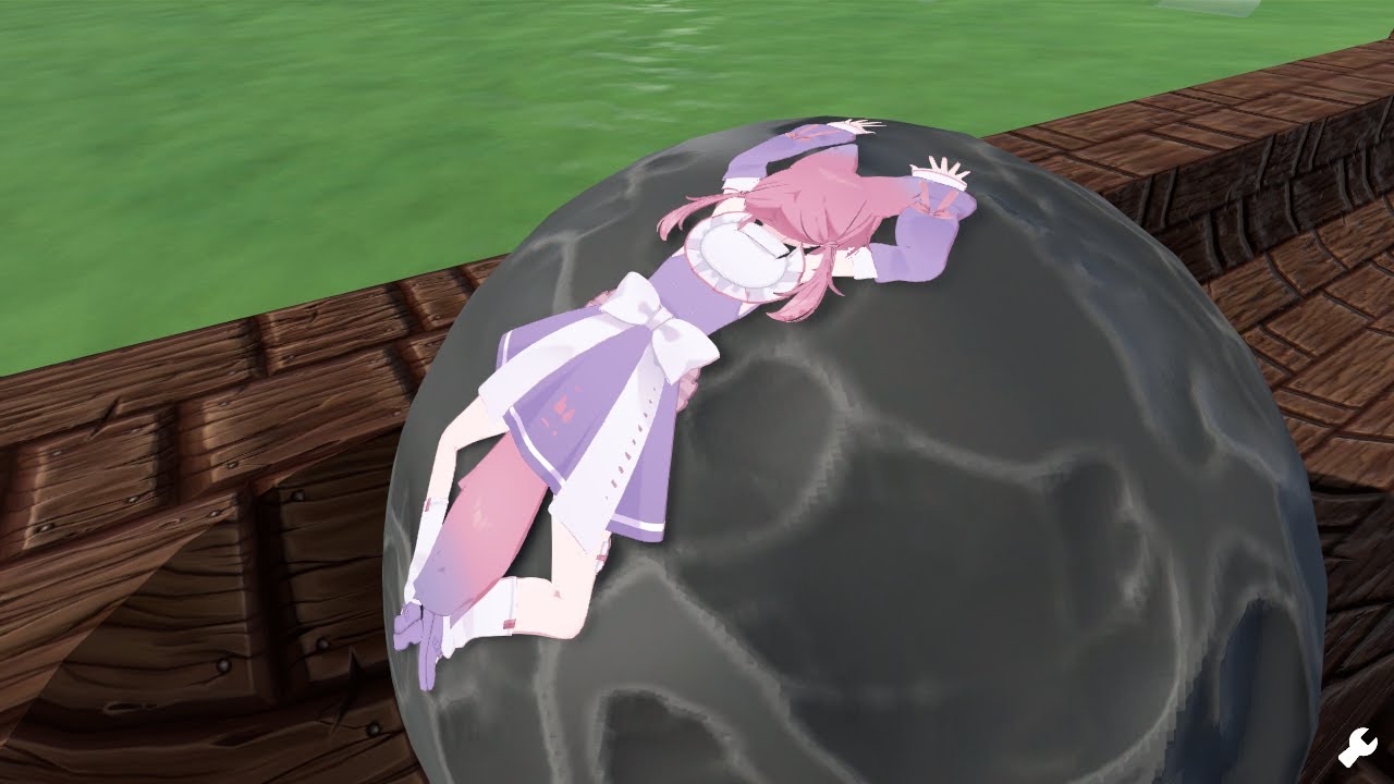 [平面化]プラムちゃん手足残し平面化と岩に轢かれてぺちゃんこ Malleable Girl Simulator - YouTube