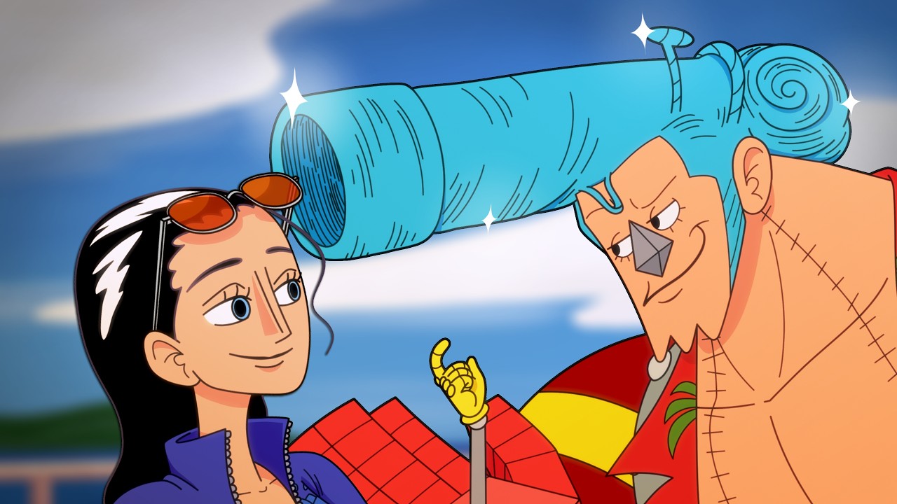 Franky shows Robin his new hair ⭐ - YouTube