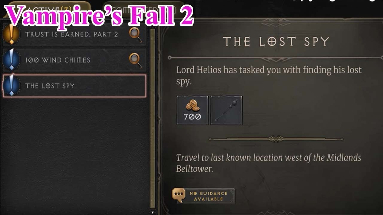 The Lost SPY - Vampire's Fall 2 - YouTube