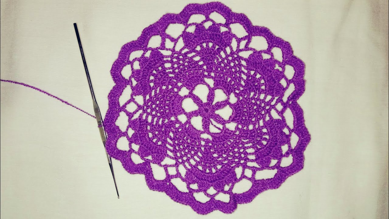Easy crochet doily pattern beginners friendly - YouTube