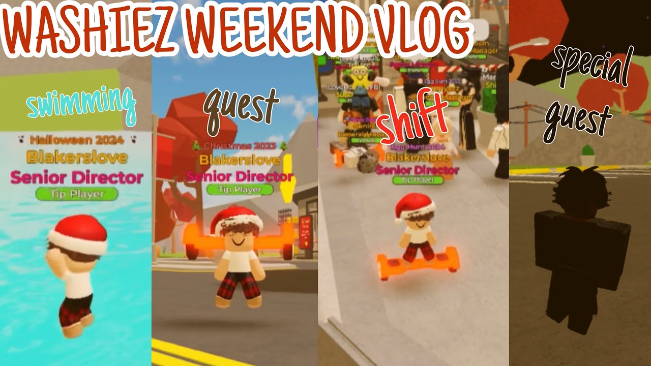 Washiez weekend vlog, quest, shift, special guest, and more. | Roblox ...