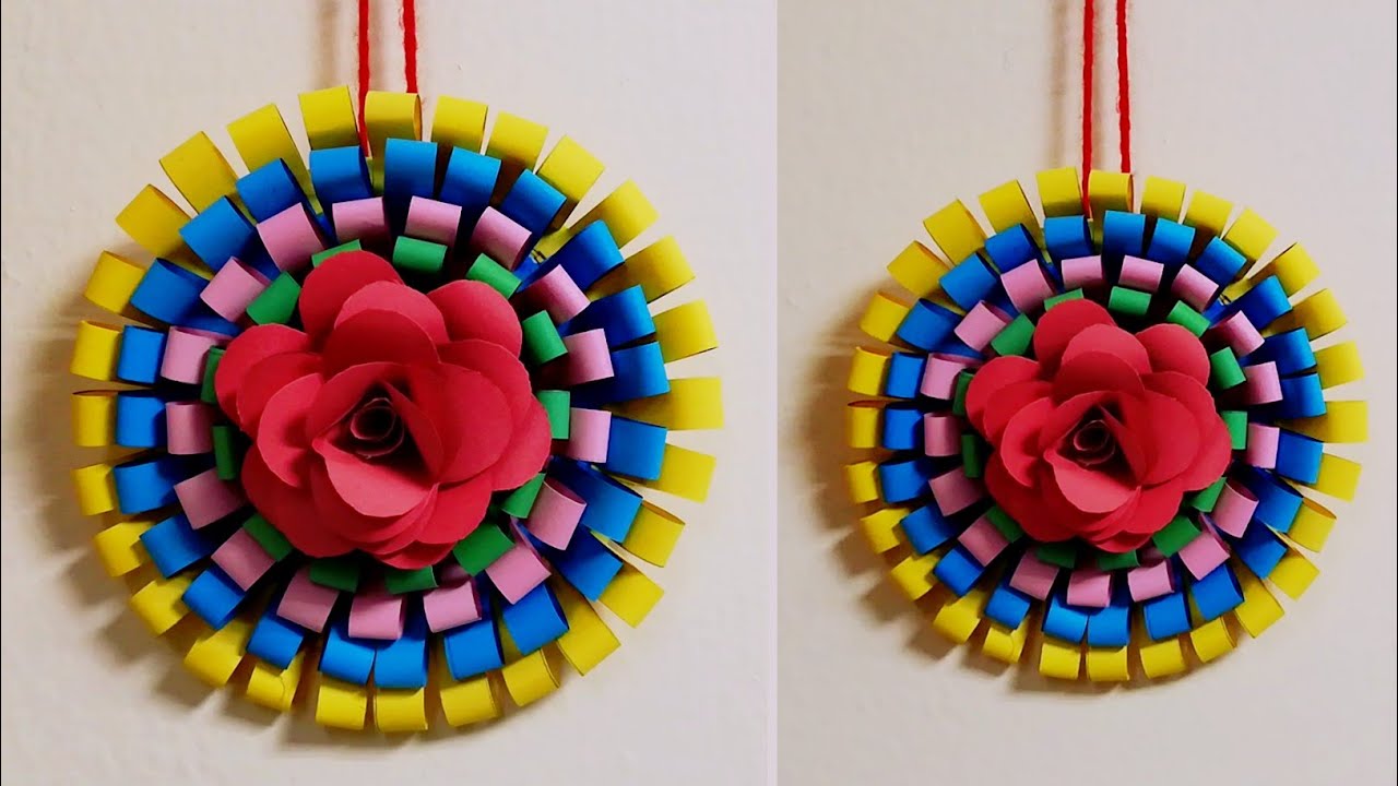 Origami Paper Wall Hanging Idea/How TO Make Origami Paper Wall Hanging ...