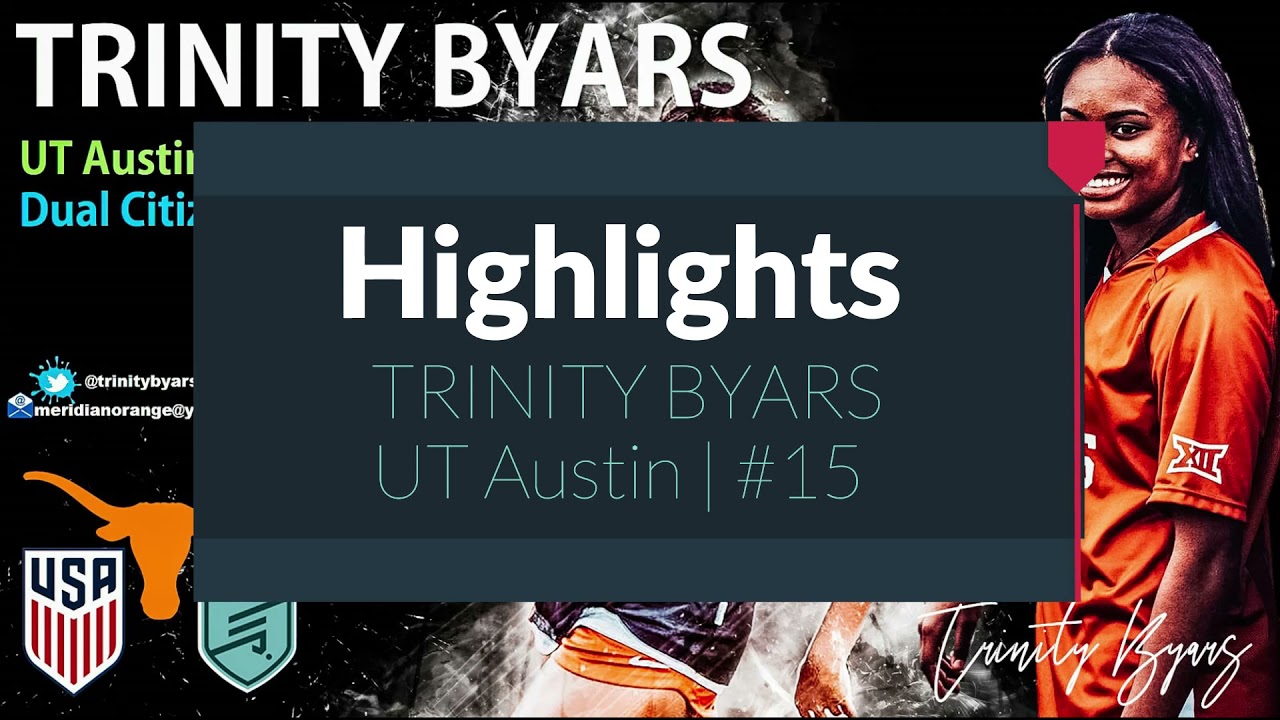 Trinity Byars UT soccer #15 Highlights 2021 - YouTube