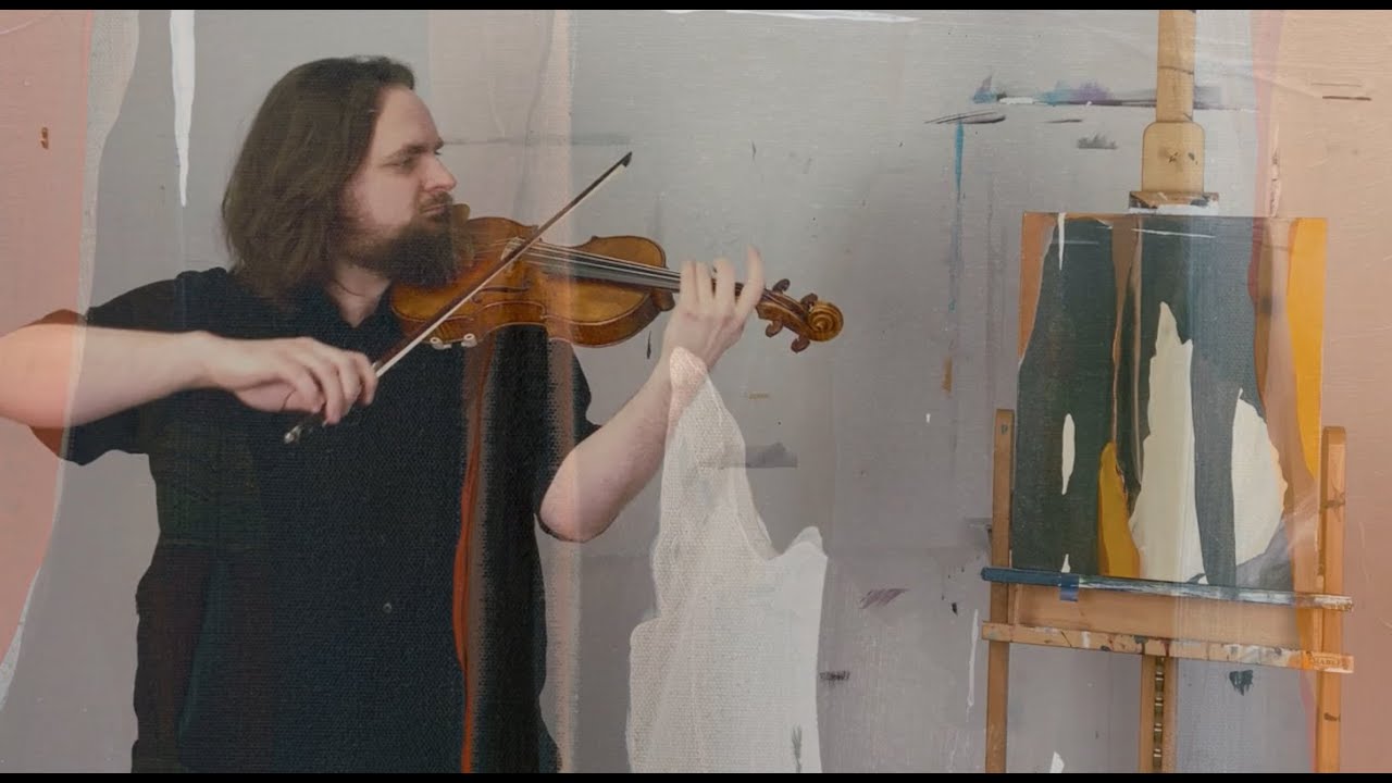 Panther: Oil on Canvas for solo violin, PREMIERE! Painting by Paul Gibson. Performed by Dan ...