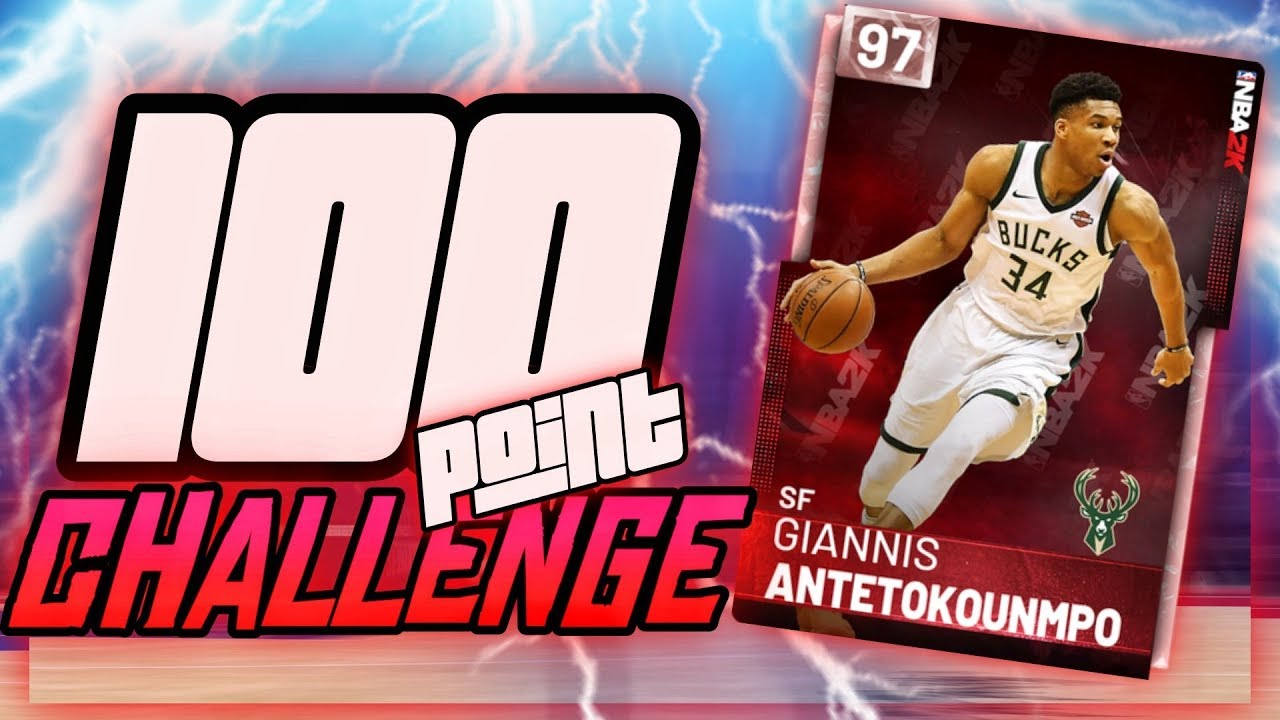 NBa 2k19 MyTeam | Pink Diamond Giannis Atetekounmpo 100 Point Challenge | Full Game - YouTube