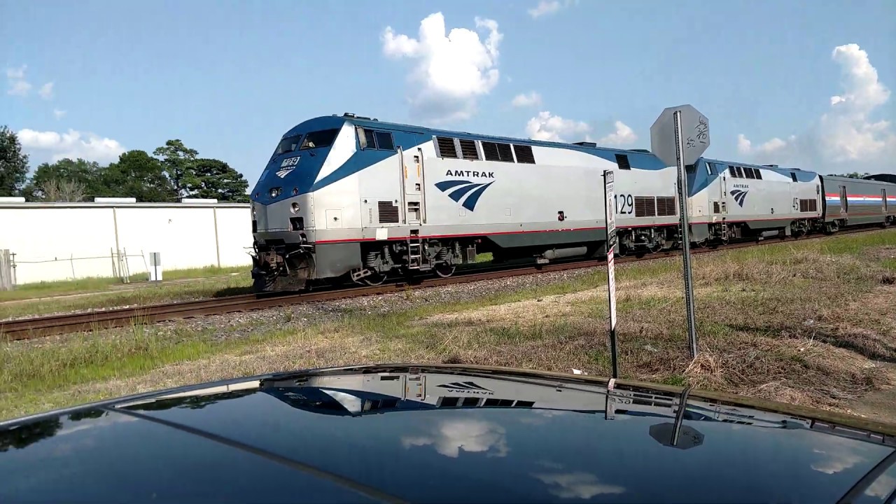 Amtrak Sunset Limited #1 Departing The Station Lafayette, LA August 31 ...