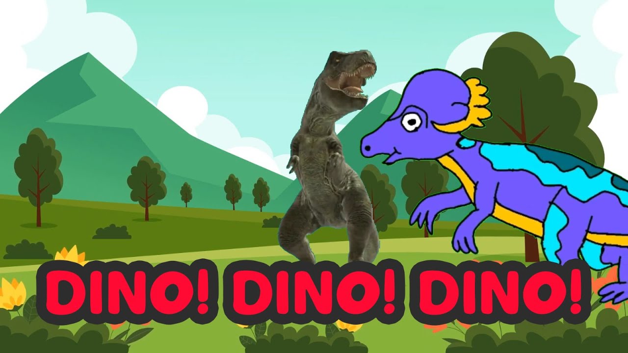 dino songs animasi lucu| lagu anak anak | badannya besar tangannya ...