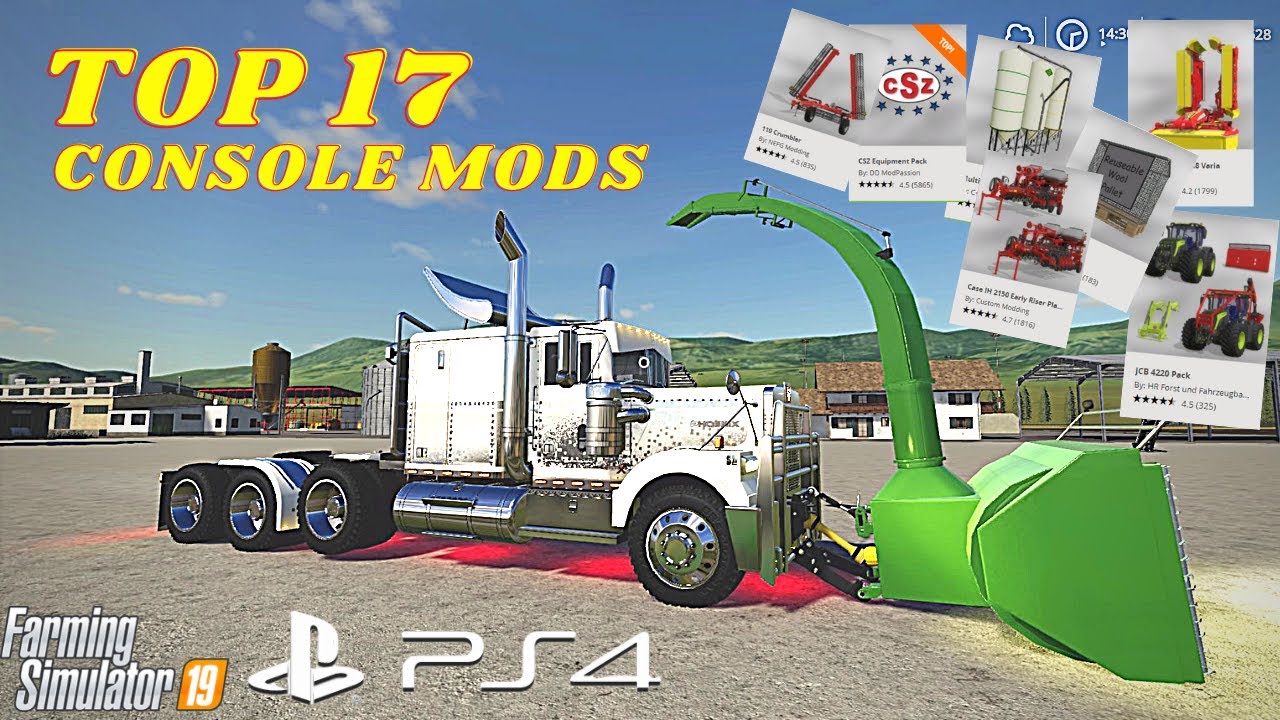 TOP 17 Mods for Console - Farming Simulator 19 - YouTube