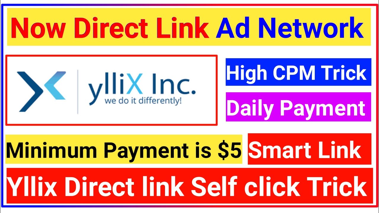 Yllix Direct link Earning Tricks || yllix ads review || yllix ads ...