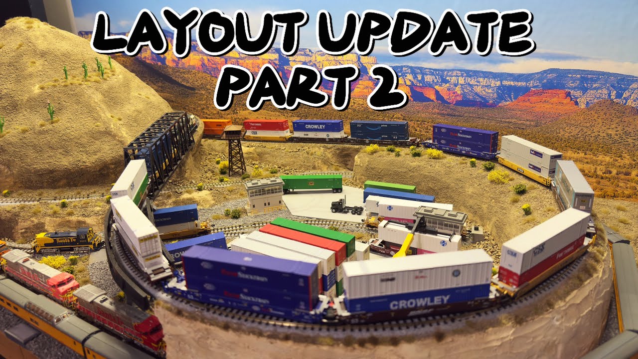 The BNSF / Union Pacific layout is near complete! Layout update part 2 ...