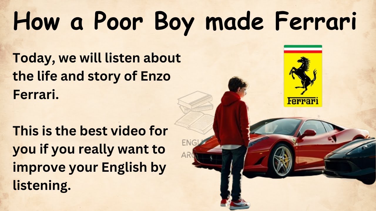 How a Poor Boy Created Ferrari || Learn English Through Story Level 3 🔥 ...