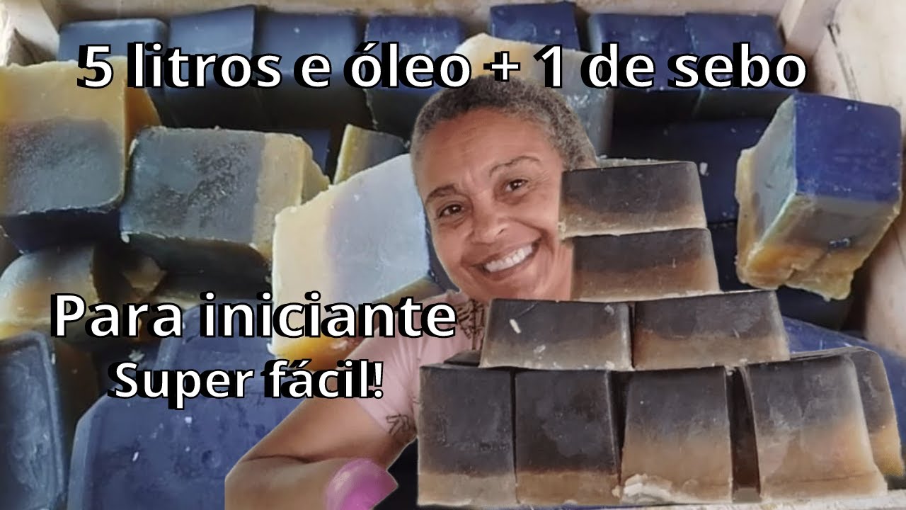 Sabão em Barra Firme e Potente. 5 Litros de Óleo Usado e 1 de Sebo ...