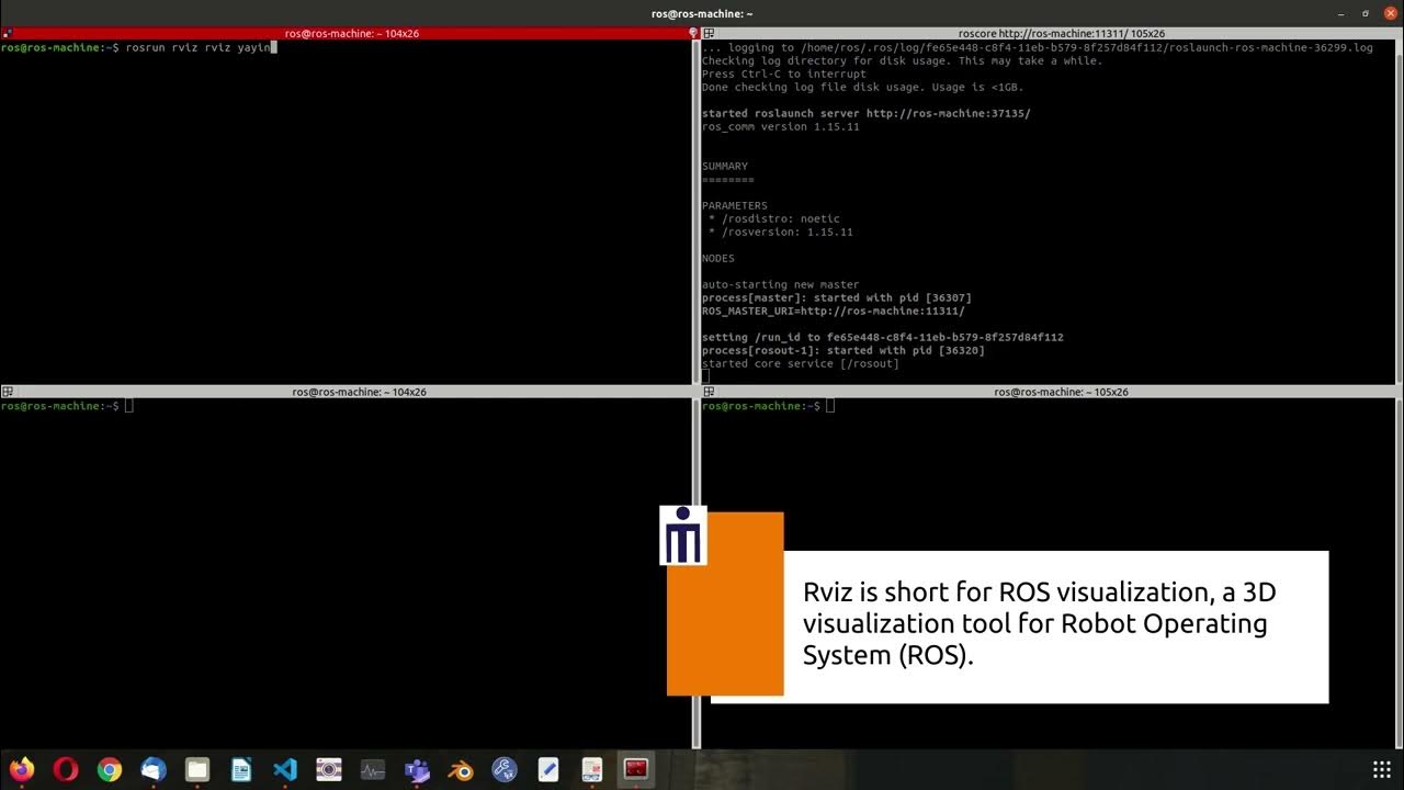 Chapter 7: ROS File System, ROS QT interface, ROSbag and RViz - YouTube
