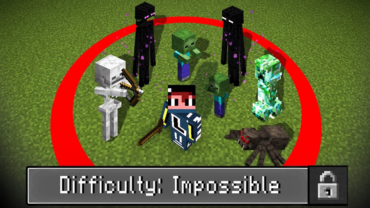 Can I Beat Minecraft IMPOSSIBLE DIFFICULTY?? - YouTube