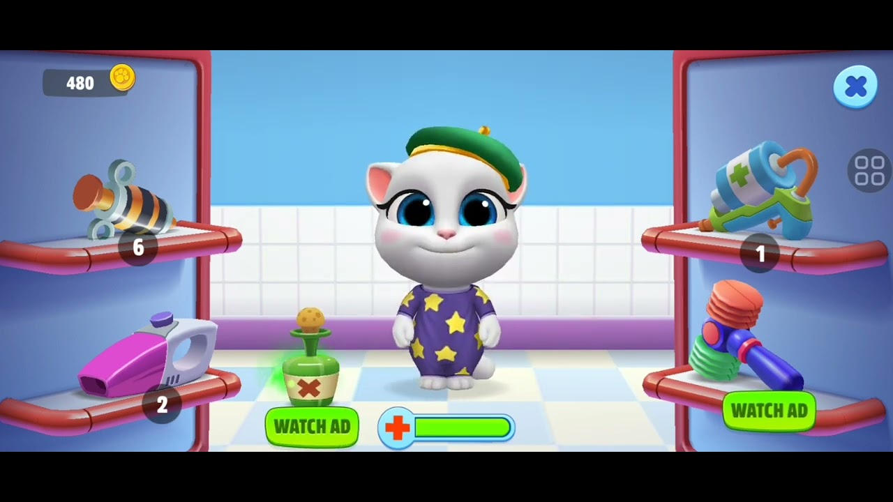 My Talking Tom and Friend, funny scenes eating with friends and taking ...