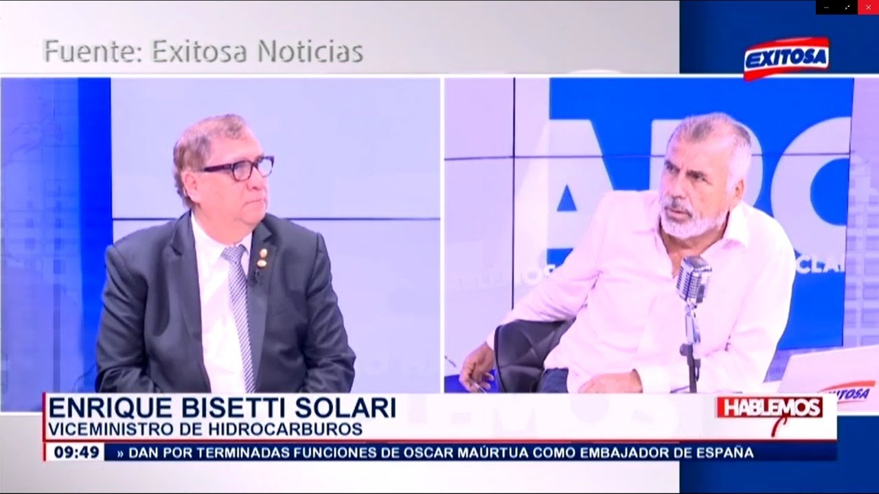 Entrevista al viceministro de Hidrocarburos, Enrique Bisetti Solari en ...