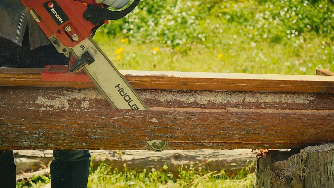 DIY Lumber | Turning Thinned Trees Into Lumber Using a Chainsaw Mill ...