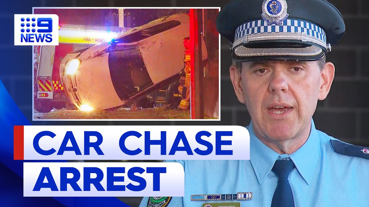 NSW Police on Sydney car chase arrest | 9 News Australia - YouTube
