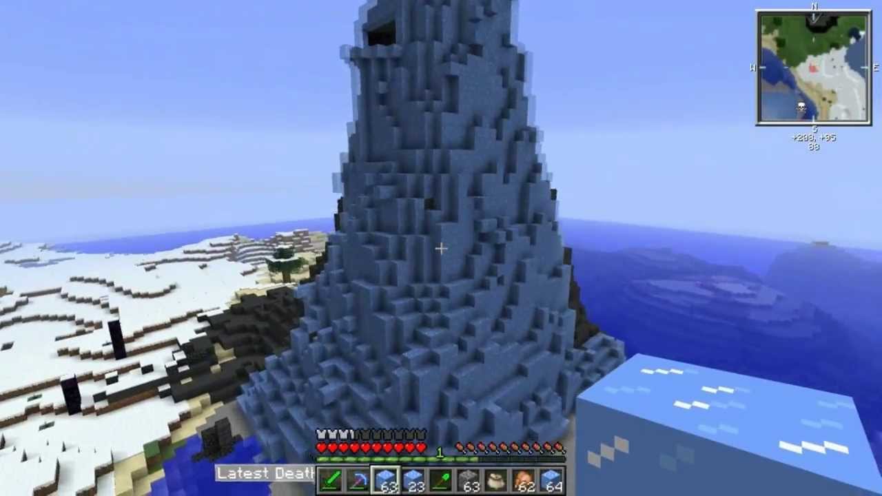 Minecraft :: FTB :: E05 Ice Volcano Prank - YouTube