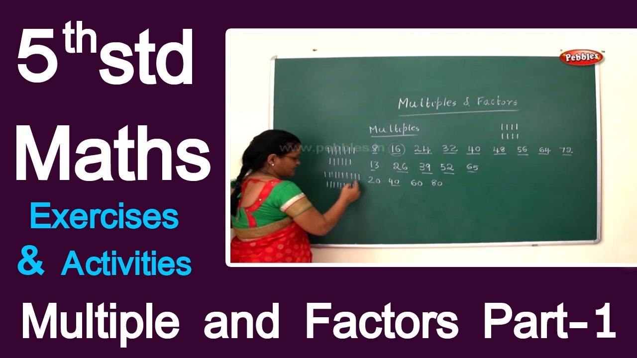 Multiple and Factors Part-1 | 5th std Maths Syllabus | Exercises ...