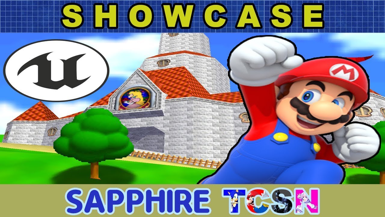 SHOWCASE | FAN GAME | Unreal: Cryzenx Super Mario 64 Demo | Sapphire ...