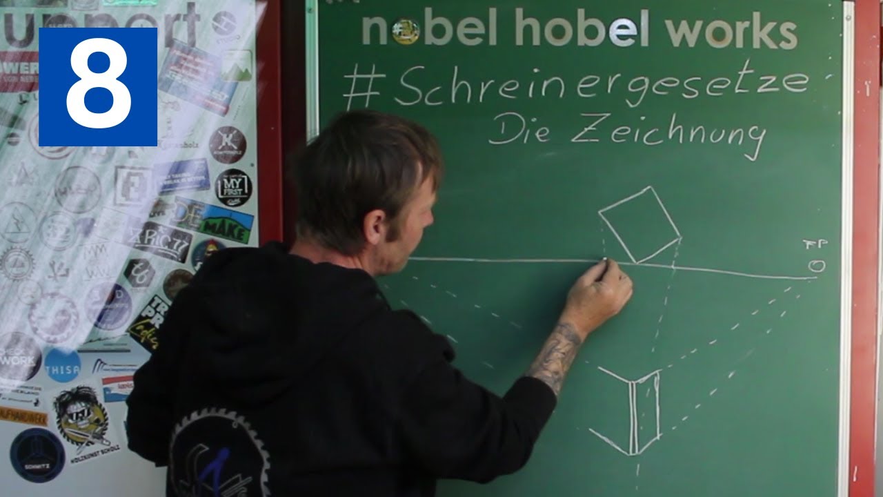 Technisches zeichnen bis 3D 8️⃣ #Schreinergesetze - YouTube