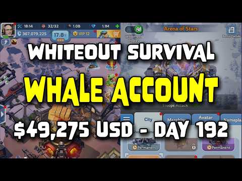 WOS Whale Account - $49,275 USD - Day 192 - SvS Prep P2