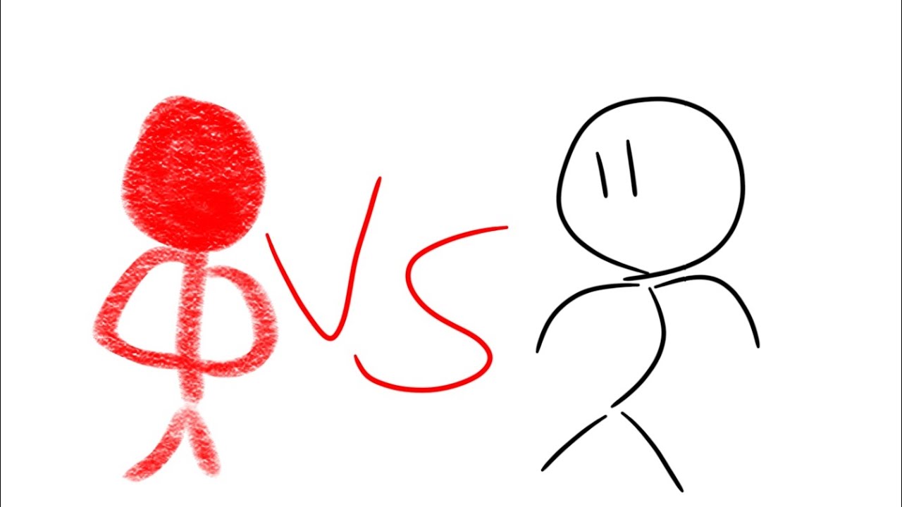 Stickman fight (6 frames) - YouTube